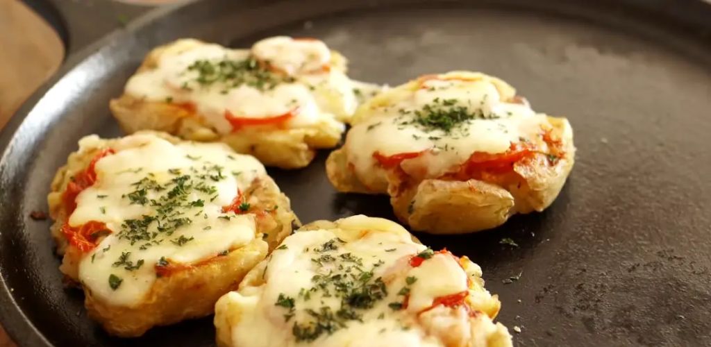 Receta de mini pizza de papa: Delicia crujiente y suave sin horno ...